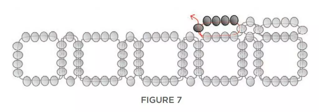 Right-angle weave seed bead bracelet tutorial, seed bead fusion naRachel Nelson Smith